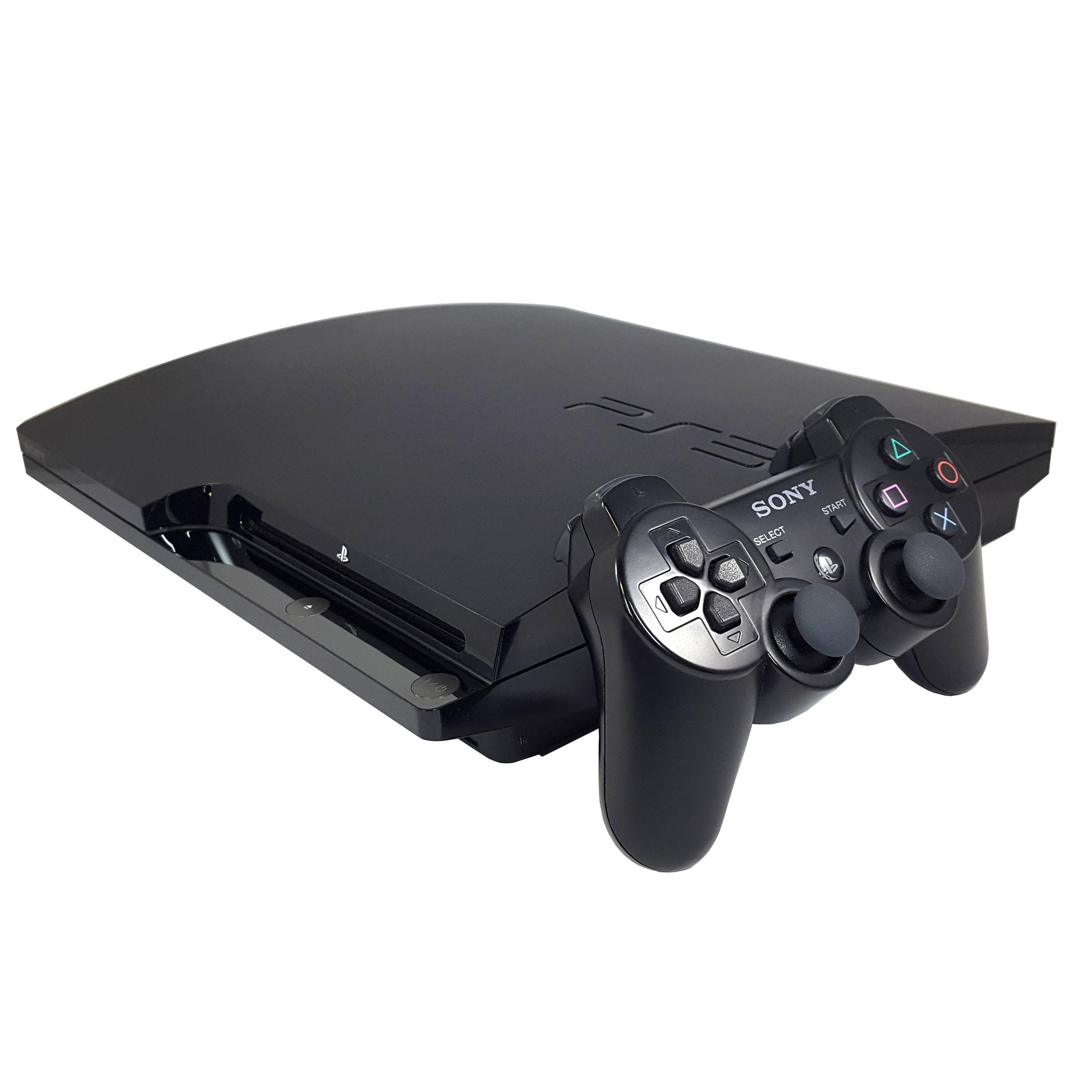 Refurbished PlayStation 3 Slim HDD 160 GB Black Back Market