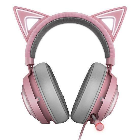 Razer Kraken Kitty Edition Headphones with microphone - Pink/Grey ...