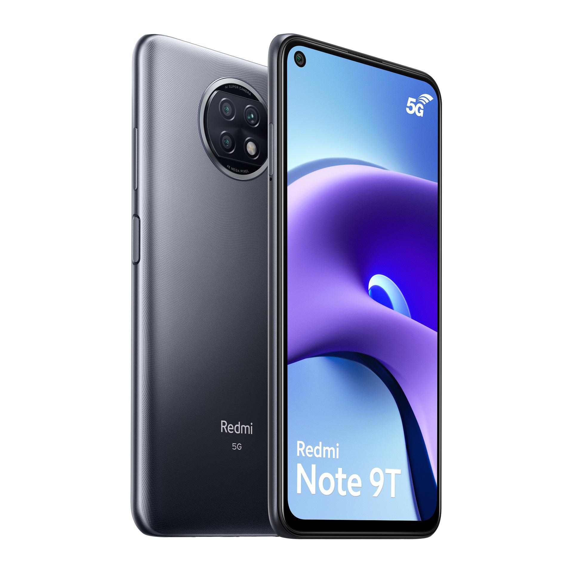 Redmi Note 9T 128 GB Schwarz Midgnight Black Ohne Vertrag Back